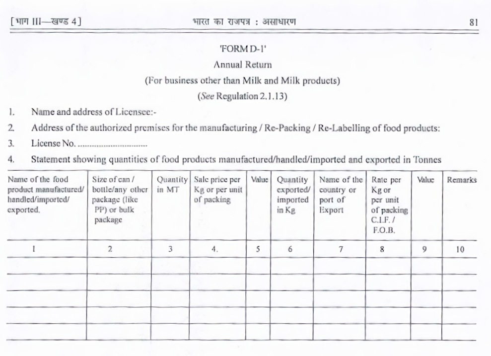 FSSAI Annual Return Filing Online - LegalDocs FSSAI Annual Return Filing Online - LegalDocs